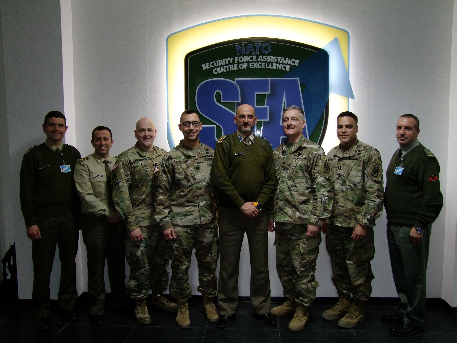 The US Army representatives met the NATO SFA COE Staff - NATO SFA COE